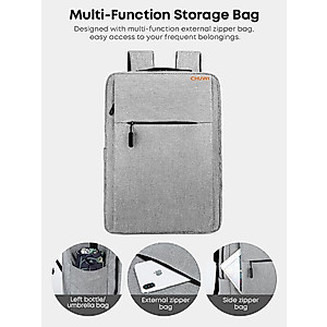CHUWI Travel Laptop Backpack, 14inch/15.6inch Business Durable Backpacks, Waterproof Fabric, Laptop Bag for Business, Lightweight Bag for HeroBook Pro/GemiBook XPro/MiniBook X/FreeBook/GemiBook Plus