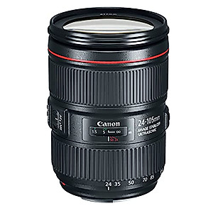 Canon EOS 5D Mark IV DSLR Camera w/EF 24-105mm f/4L is II USM Lens + 75-300mm F/4-5.6 III Lens + 64GB Memory + Back Pack Case + Tripod, TTL Flash, Filters, & More (28pc Bundle)
