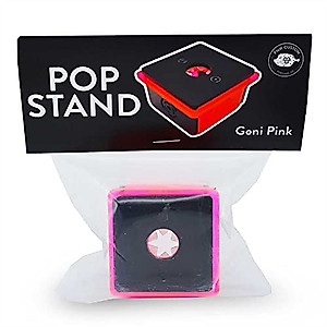 PNW Custom Pink Frag Pop Stand w/Frag Lock | Acrylic 1 Hole Frag Rack Plugs Reef Fragging Coral Holder for Aquarium (Single), Black