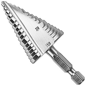 Bosch IMSDC4 1/4 In. to 7/8 In. High-Speed Steel Turbo Impact Step Drill Bit