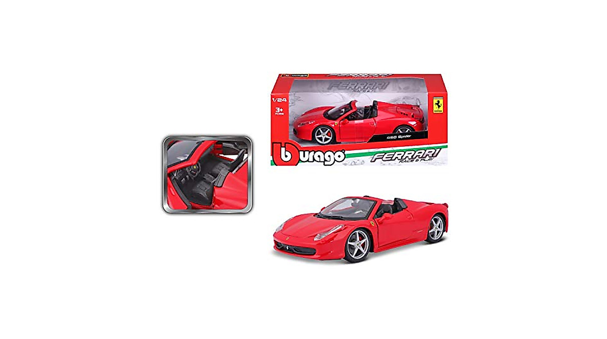 Buy Ferrari 458 Spider Die-Cast Model 1:24 Scale - Perfect for ...