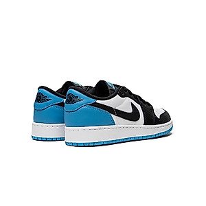 Nike Jordan Youth Air 1 Retro Low OG GS CZ0858 104 UNC - Size 4Y White/Dk Powder Blue-black