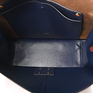 Fendi Kan U Rust Brown Calfskin Leather Large Shoulder Bag 8BT314