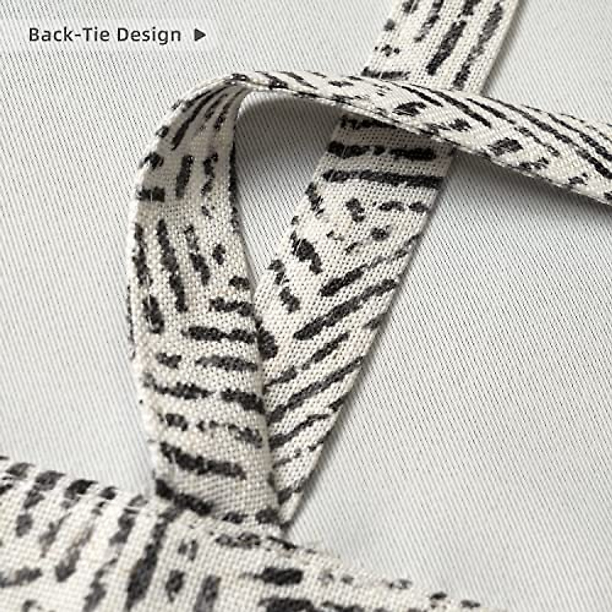 DriftAway Farmhouse Double Layer Linen Blackout Tie Up Curtains Thermal Insulated Striped Fully Lined Balloon Roman Shade Bathroom Window Adjustable Rod Pocket 45 Inch by 63 Inch Roman Black