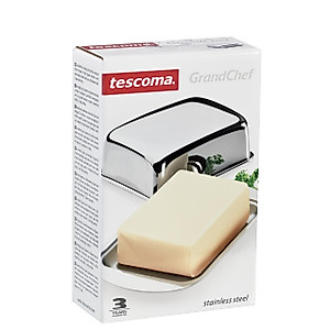 Tescoma 428630.00 Butter Dish with lid, stainless steel, for refrigerator