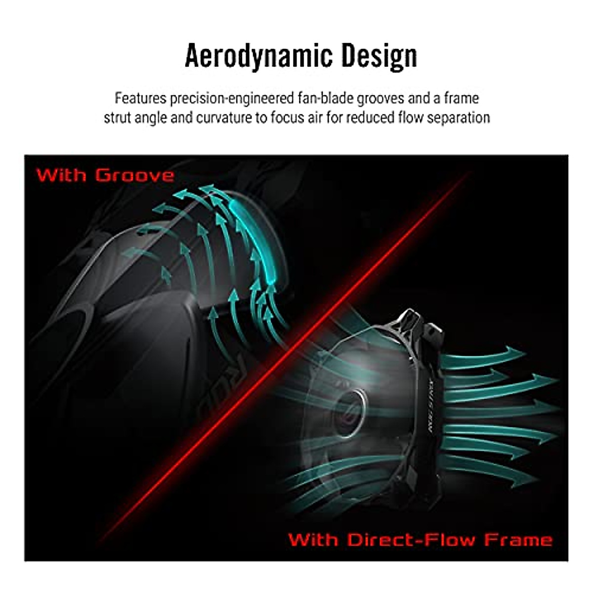 ASUS ROG Strix XF120 Whisper-Quiet, 4-pin PWM Fan for PC Cases, Radiators or CPU Cooling (120mm, up to 400,000 Hours lifespan, Magnetic-Levitation, 1800RPM, 5 Years Warranty)