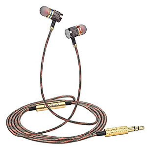 Betron YSM1000 Earphones in Ear Headphones Wired 3.5mm Jack Tangle-Free Cable Case and Noise Isolating Earbuds