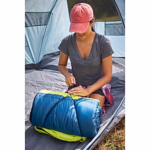 Coleman Kompact Sleeping Bag, Indoor/Outdoor Lightweight Sleeping Bag for Adults, 20°F/30°F/40°F Options for Camping, Hiking, Backpacking with Included Compression Sack; Big & Tall