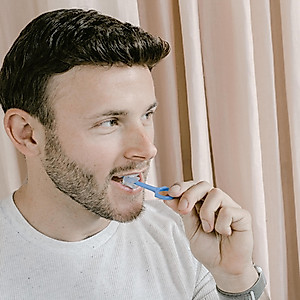PUL Chew tool & Clear Aligner Removal 2 in 1 Combo Tool - Compatible With Invisalign Removable Braces & Trays, Aligners, Retainers, Dentures - Hygienic Oral Care - Compact & Durable - 1 Pack, Blue