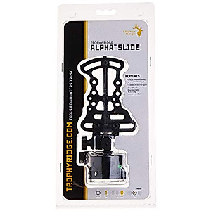 Trophy Ridge Alpha Slide Archery Bow Sight - A-Shaped .019” Single Pin Sight for Unbeatable Visibility, Right Hand