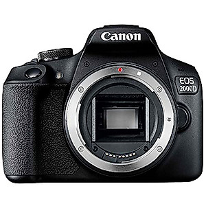 EOS 2000D / Rebel T7 DSLR 24.1MP Import Model Camera + EF-S 18-55mm III Lens + Extended Accessory Kit