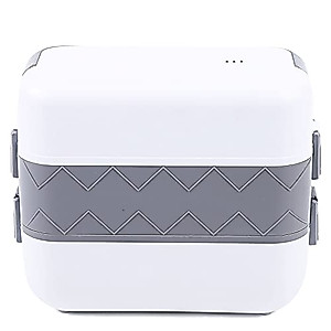 DYRABREST Double-Layer Electric Lunch Box Food Warmer Heater 110V Portable Rice Cooker Heating Container for Home Office Worker Cooking Meals Soup