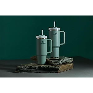 Stanley Quencher H2.0 Tumbler with Straw 30 oz | Flowstate 3-Position Lid | Cup Holder Compatible for Travel | Insulated Stainless Steel Cup | BPA-Free | Shale