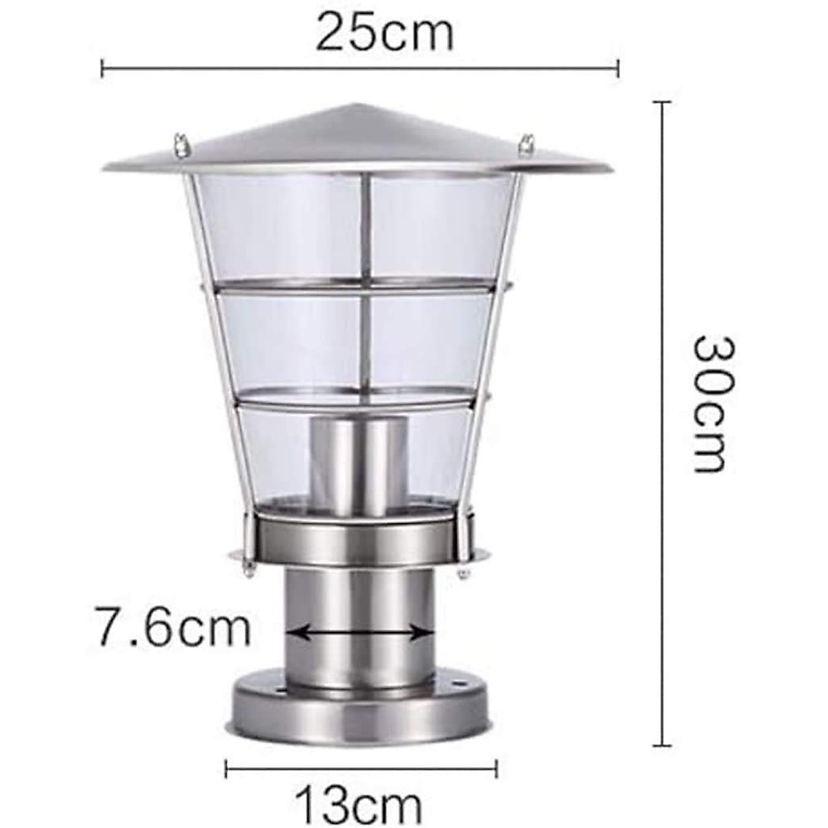 SMLZV Column Headlight,Waterproof E27 Post Lights Modern Simple European Column Lamps Garden Door Street Park Home Villa Lighting