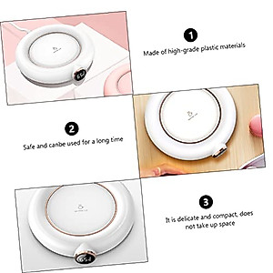 Luxshiny 1pc Coaster USB Coffee Warmer Cup Warmer Electronic Coffee Cup Warmer Heater Coaster Tray Pad Warmer Insulation Cup Heater USB Heating Coaster Coffee Mug Warmer Office Warm Pad