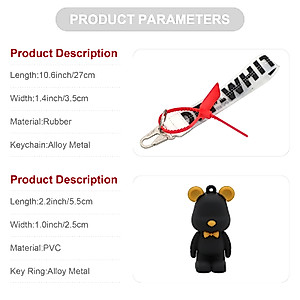 OPIHAZAT Lanyards for Keys, Wristlet KeyChain, 2 Pack Wrist Lanyard Keychain for Car Keys Assecories