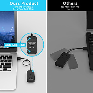 Cloudeck Mouse Jiggler Undetectable for Computer, USB Mouse Mover, Gaming Automatic Continuous and Assistive Click Device, Plug & Play, Simulate Mouse Pointer Movement to Prevent PC Going Sleep