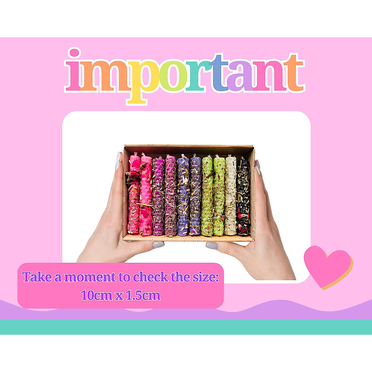 x10 Dressed Beeswax Spell Candles (Mixed)