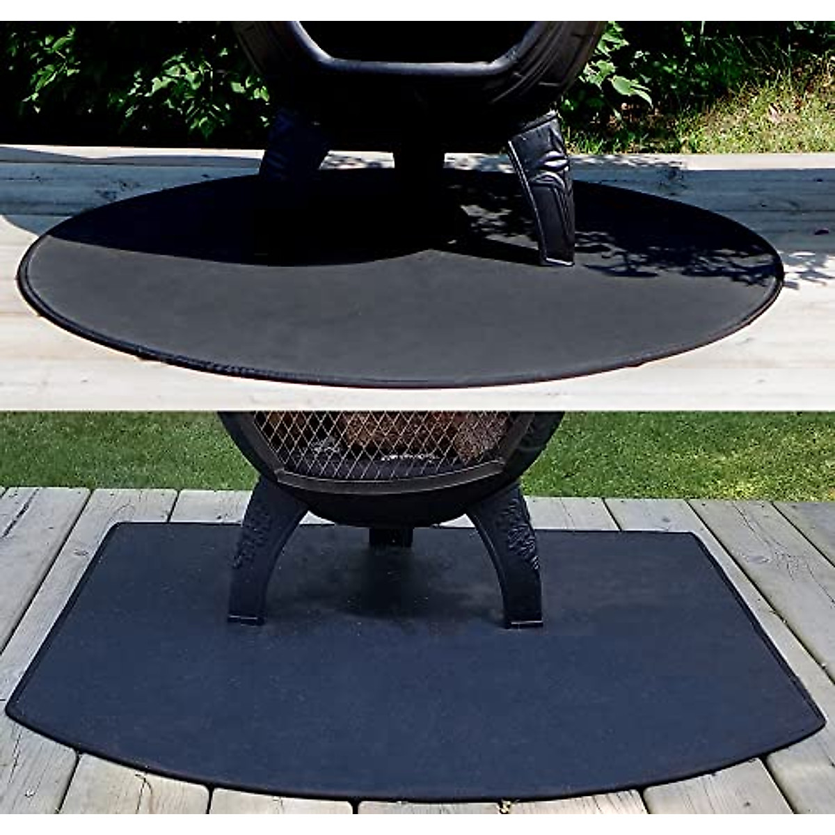 The Blue Rooster CPSC Certified Grill Pad, Thick 6mm Pad Protects Floor, Deck, Patio from Spills and Grease. Smoker, Grill, Chiminea Pad 36" x 48" Rectangle