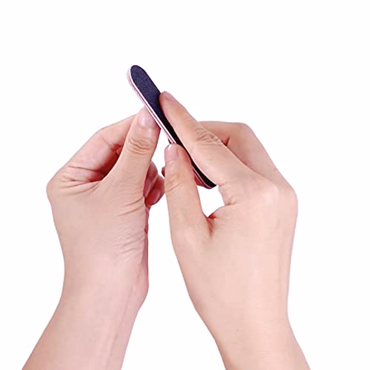 Nail Files (50 Pack), 3.6 Inches Emery Board Nail Files for Acrylic and Natural Nails, 100/180 Grit Small Double Sided Fingernail Filer Bulk Mini Professional Finger Nail Filer Manicure Set Black