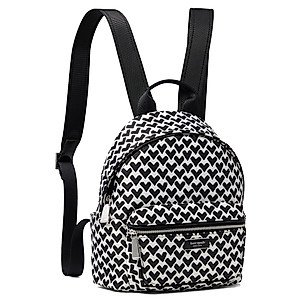 Kate Spade New York Sam Icon Modernist Hearts Jacquard Fabric Small Backpack Cream Multi One Size