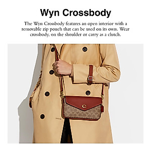 Coach Coated Canvas Signature Wyn Crossbody, Tan Rust, One Size