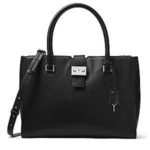 MICHAEL Michael Kors Women's Large Bond Satchel, Black, One Size