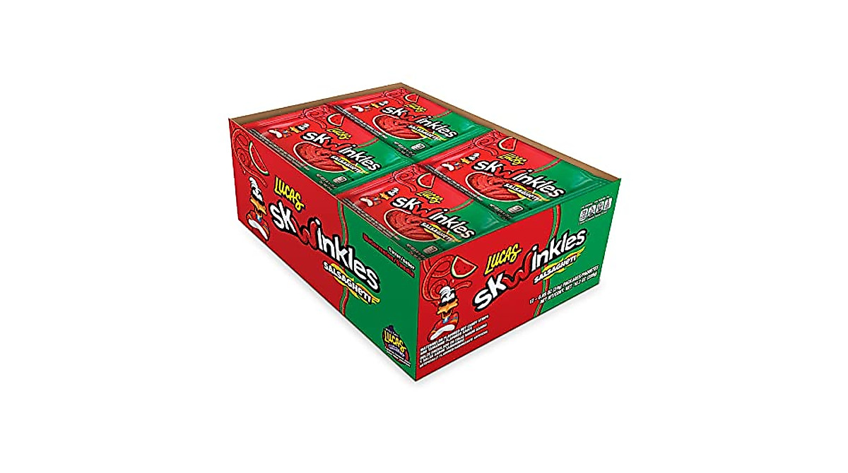 Lucas Watermelon Hot Candy Strips - Delicious Treats