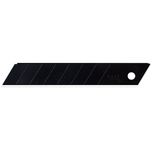 OLFA 1072195 LBB-5B 18mm UltraSharp Black Heavy-Duty Snap-off Blade, 5-Pack