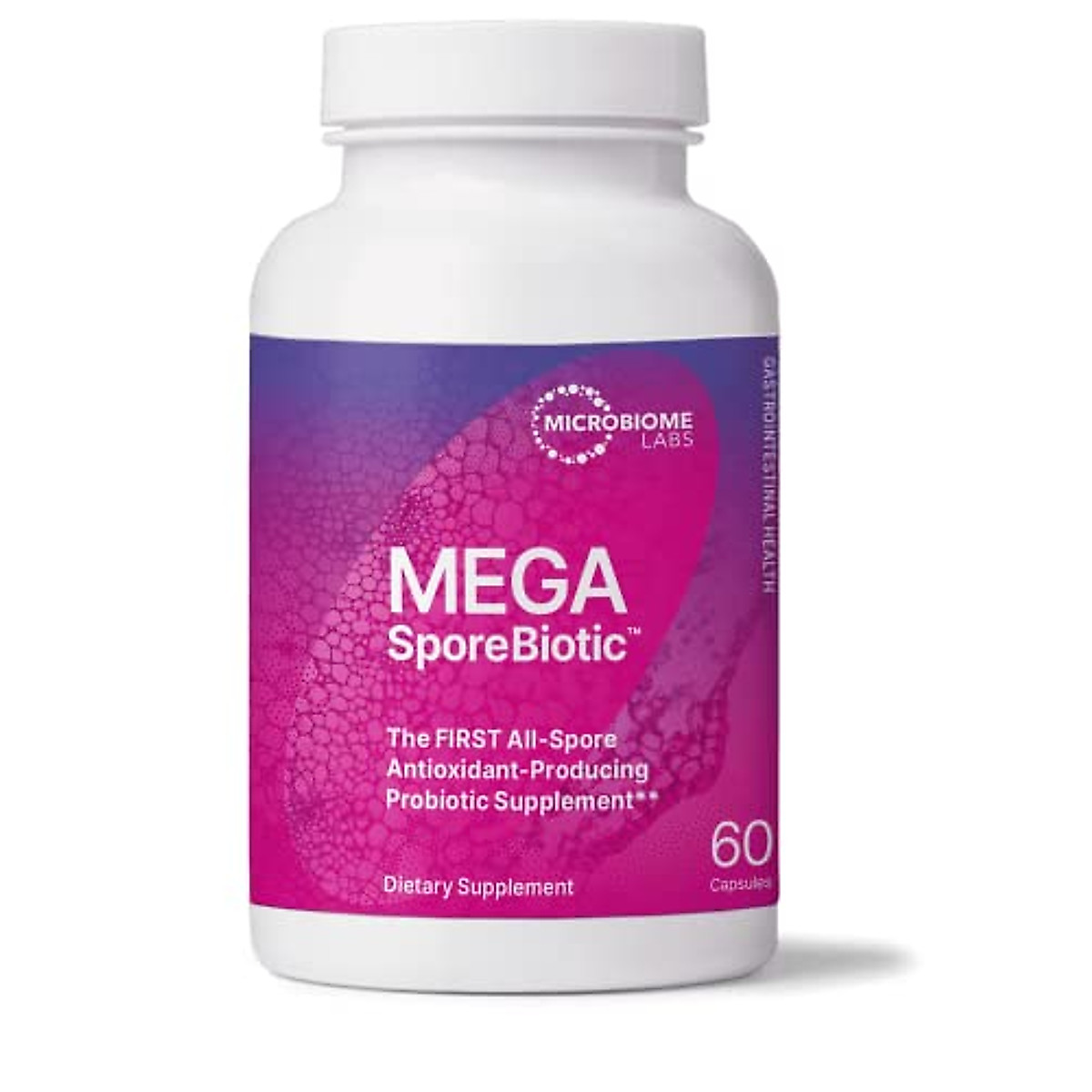 Microbiome Labs MegaSporeBiotic - Spore Based Probiotic to Support Gut Health - Proprietary Probiotic Blend Including Bacillus Coagulans + Bacillus Subtilis - Spore Probiotic for Daily Use (60 Count)