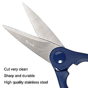 Wanbasion 16 Pieces Kitchen Knife Set Dishwasher Safe, Professional Chef Kitchen Knife Set, Kitchen Knife Set Stainless Steel with Knife Sharpener Peeler Scissors Acrylic Block