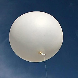 Nballoon 72 inch Giant Weather Balloon White For Meteorological Investigation Holiday Party Decoration Entertainment Toys
