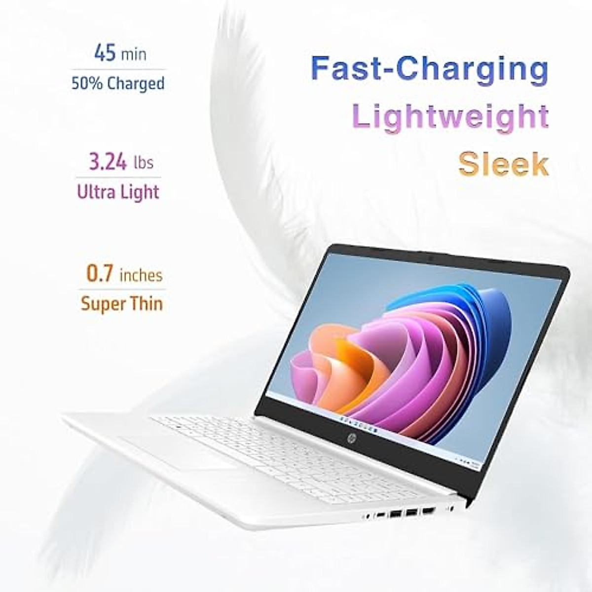 HP Stream 14 Laptop Window 11-16GB RAM - 320GB SSD - Intel Celeron N4120 - USB C - SD Card Reader - Long Battery Life - Fast Charge - Wireless Wi-Fi 5 - HDMI - Webcam - School Student - Microsoft365