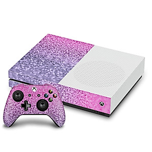 Head Case Designs Officially Licensed Monika Strigel Lavender Pink Art Mix Vinyl Sticker Gaming Skin Decal Cover Compatible With Xbox One S Console and Controller Bundle