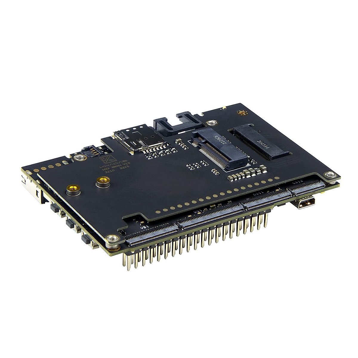 Khadas M2X WWAN Extension Board with M.2 Slot for Adding a 4G/5G LTE Module Support Nano-SIM Card Slot/18-Pin GPIO Header/4G/5G Active LED