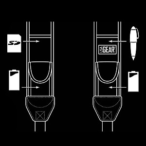 USA GEAR TrueSHOTNeck Strap Neoprene Camera Straps - Padded Camera Strap, Accessory Pocket, and Quick Release Buckles - Compatible with Canon, Nikon, Sony and More DSLR and Mirrorless Camera - Galaxy