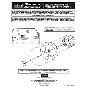 Weber 67717 Genesis/Summit Gas Grill Thermometer Bezel