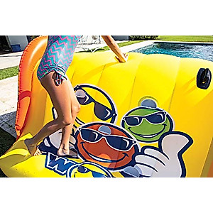 Wow Sports Slide N Smile Slide with 2 Lanes, Giant Floating Water Slide for Adults and Kids