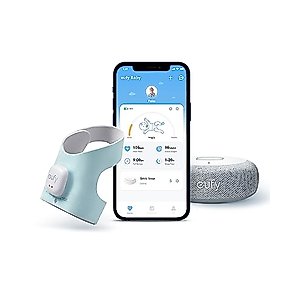 eufy Baby S320 Smart Sock Baby Monitor with 2.4 GHz Wi-Fi, Track Sleep Patterns, Naps, Heart Rate, and Blood Oxygen Levels, Soft and Comfortable, for Babies 0-18 Months, No Monthly Fee