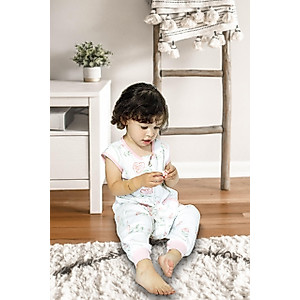 Baby Sleep Sack 12-24 Months, 0.5 TOG Sleep Sack Baby Wearable Blanket, Toddler Baby Sleep Sack with Feet, Sleeveless Breathable Sleep Sacks for Baby Boys or Girls Pink