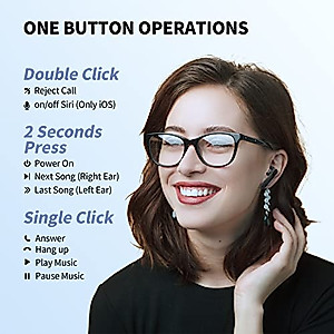 CXK Wireless Earbuds Bluetooth Earbuds with 43Hrs Battery Life Ear Buds Built-in Mic with Bluetooth 5.3 Premium Sound Light Weight IPX6 Waterproof Wireless Headphones for Sports and Working