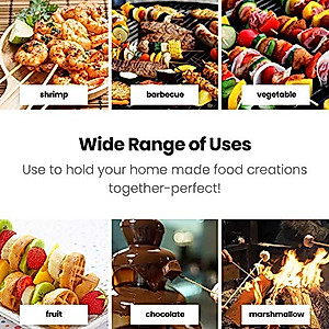 My Sales Ideal Kitchen Bamboo Skewers, 12 inch - 100PK, 100% Natural Bamboo