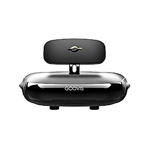 GOOVIS Pro AMOLED Display Head-Mounted Display Blu-Ray 2D / 3D Glasses for Netflix Prime Video Hulu Apple TV+ YouTube Video Movies Compatible with PS5 and Any Other Gaming Consoles HDMI connectable