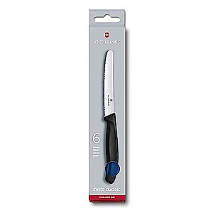 Victorinox Swiss Classic Tomato and Table Set, 6 Pieces Paring Knife, Set of 6, Blue