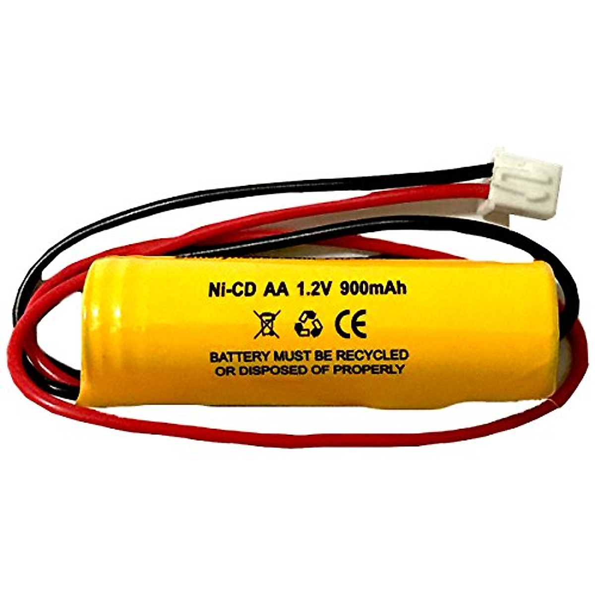 (2 Pack) BST D-AA900BT Custom-332 Dantona ELB CS01 Ni-CD AA 900mAh 1.2v Battery Exit Sign Emergency Light OSA268 Lithonia EXR LED EL M6 Unitech AA900mAh 1.2v