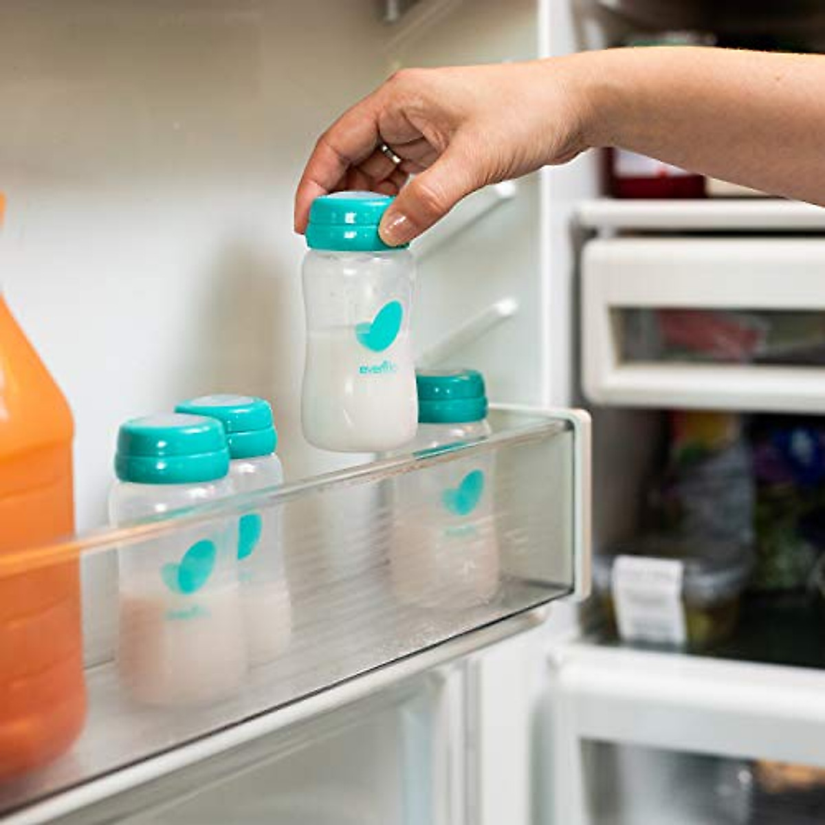 Evenflo Advanced Breast Milk Collection Bottles, 5oz 6 Pack