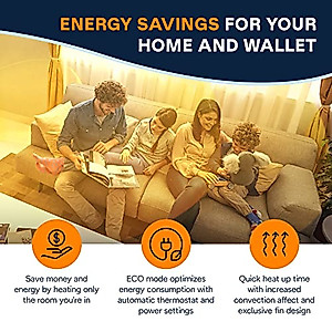 De'Longhi Dragon Digital Oil Filled Radiator Heater, 1500W Electric Space Heater for indoor use, programmable timer, Energy Saving, full room heater with safety features TRD40615E