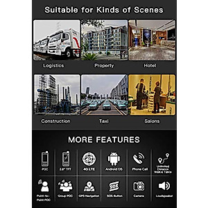 UNIWA Alps F50 Zello PTT Walkie Talkie 2.8 inches Touch Screen Quad Core MTK6735 1GB+8GB 4000mAh 4G LTE Android 6.0 Rugged Smartphone