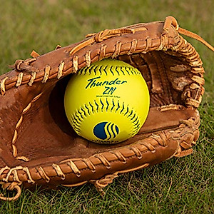 DUDLEY 12" USSSA Thunder ZN Slowpitch Classic M Stamp Softball - 12 pack