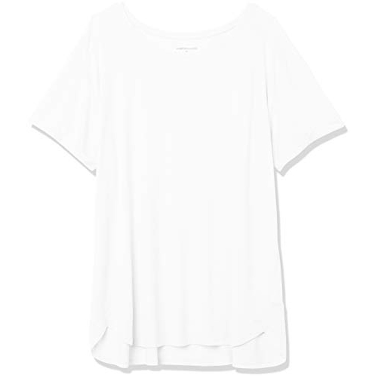 Amazon Essentials Women's Studio Relaxed-Fit Lightweight Crewneck T-Shirt (Available in Plus Size), White, Medium